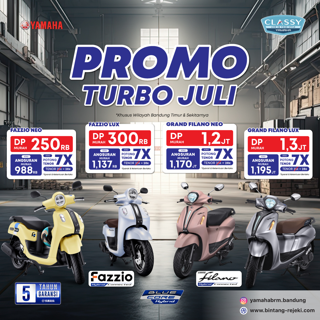 Info promo Yamaha Dec 2025 di Bandung- Yamaha Bintang Rejeki Motor